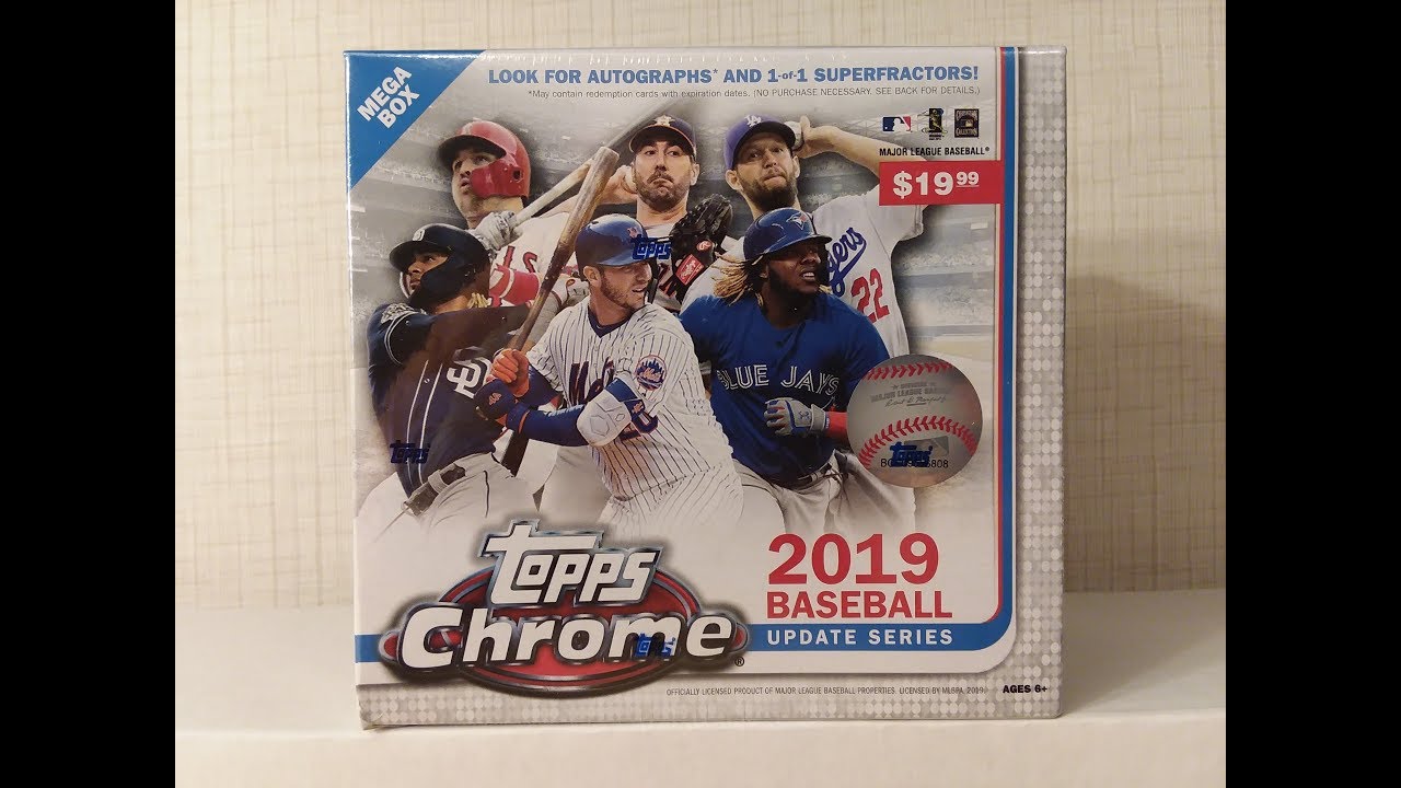 2019 Topps Chrome Update Series MEGA BOX | Baseball Cards Unboxing ⚾ ...