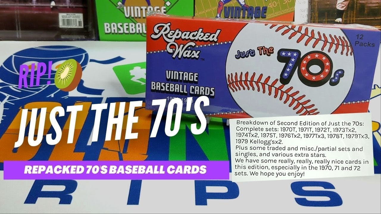 Repacked Wax - 1/2 box of baseball cards from the 70's - YouTube