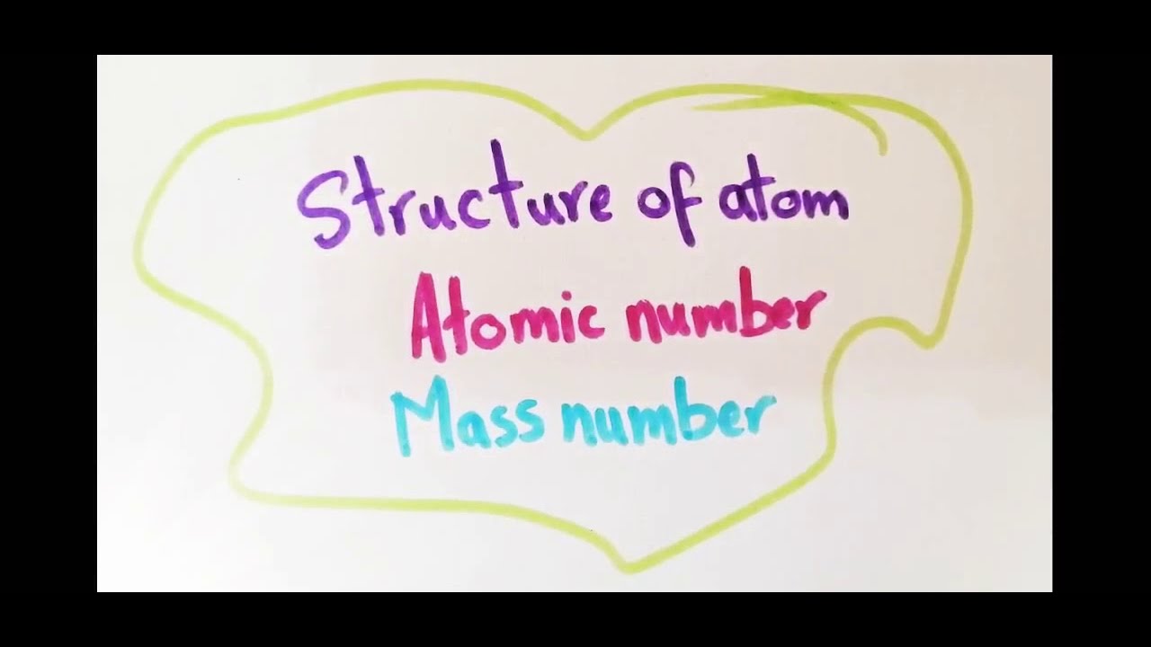 #كيمياء042..Structure of atom , Atomic number & Mass number - YouTube