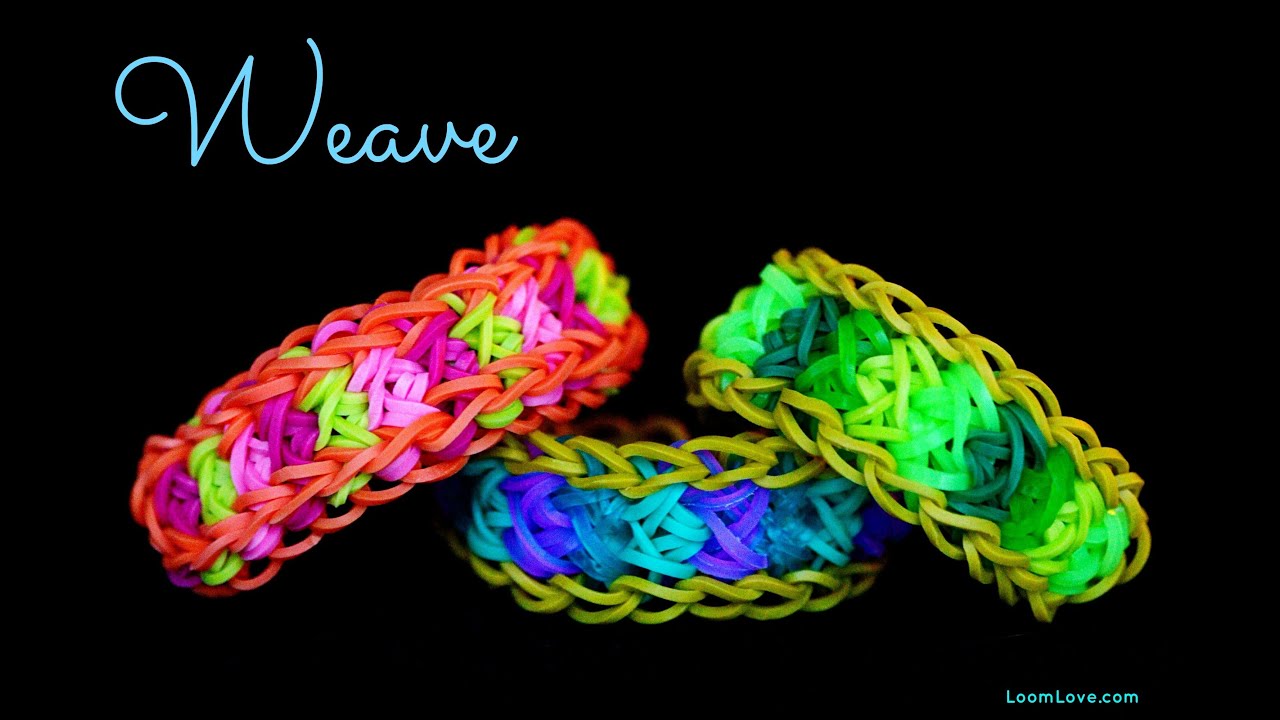 How to Make the Rainbow Loom Weave Bracelet - YouTube
