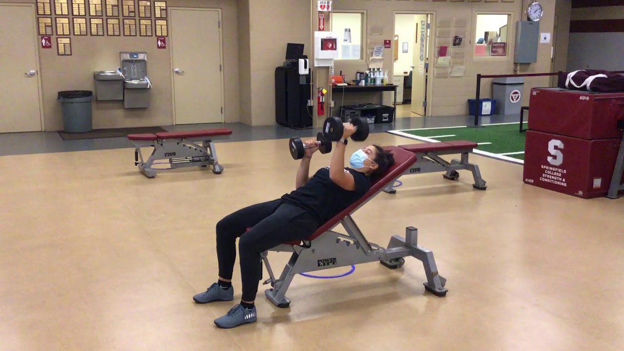 INCLINE ALT DB BENCH PRESS BOTTOM HOLD - YouTube