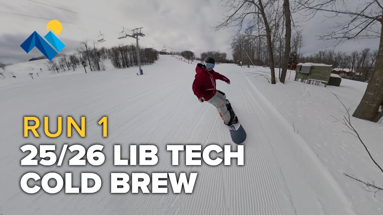 Run 1: 25/26 Lib Tech Cold Brew Snowboard - YouTube