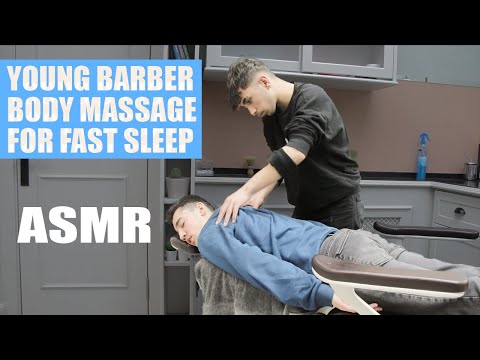 ASMR Upper Body Lower Body Massage On Barber Massage Chair | Sleep Easy