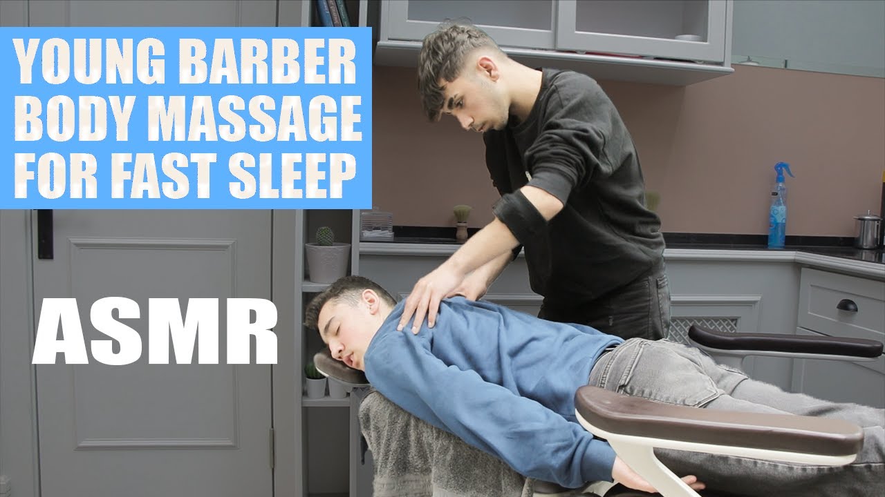 ASMR Upper Body Lower Body Massage On Barber Massage Chair | Sleep Easy - YouTube