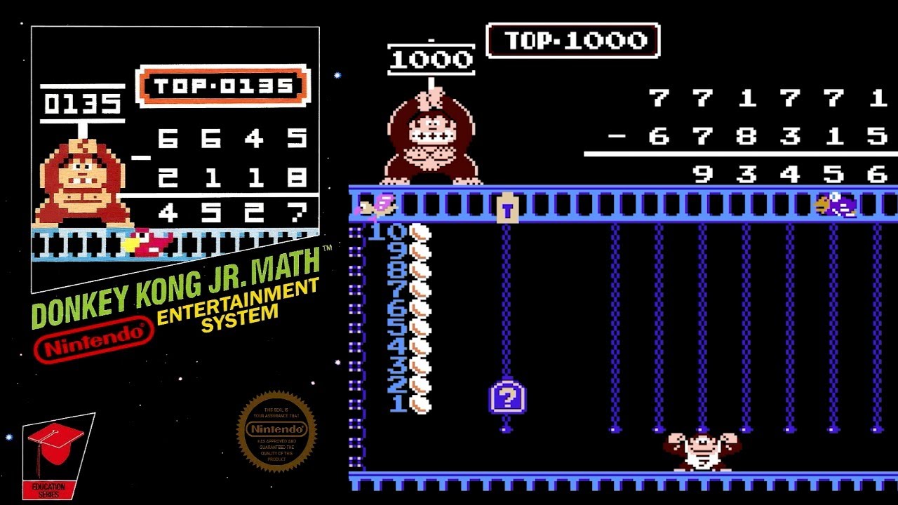 Donkey Kong Jr. Math [44] NES Longplay - YouTube
