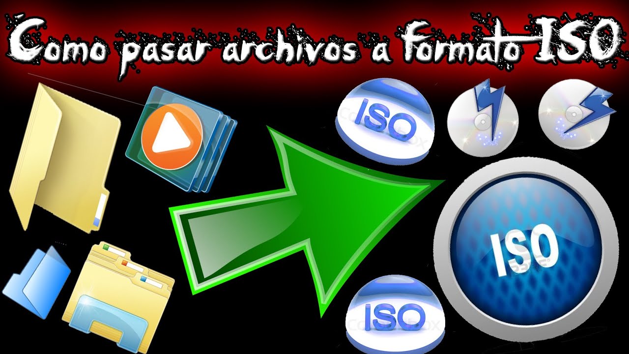 Como pasar archivos a formato ISO - YouTube