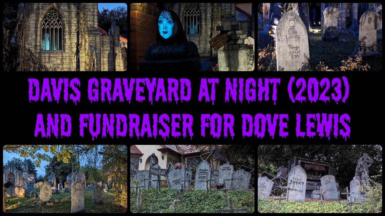Davis Graveyard at night (2023) and Fundraiser for Dove Lewis - YouTube