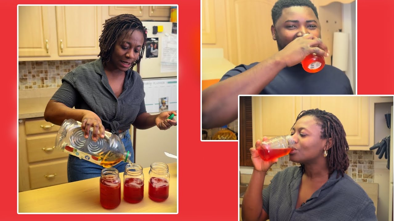 LEFTOVER DRINKS turned into TASTY Cranberry Juice! | Realtime Reaction ...