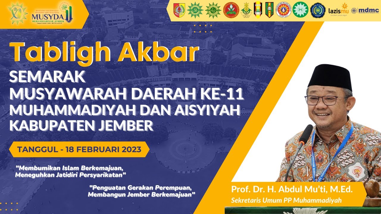 TABLIGH AKBAR SEMARAK MUSYDA MUHAMMADIYAH DAN AISYIYAH KE 11 KAB ...