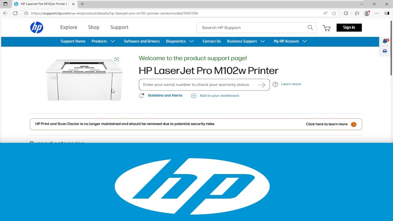 How To Install and Setup HP LaserJet Pro M102w Printer [Guide] - YouTube