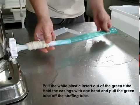 Preparing Pretubed Natural Casings - YouTube