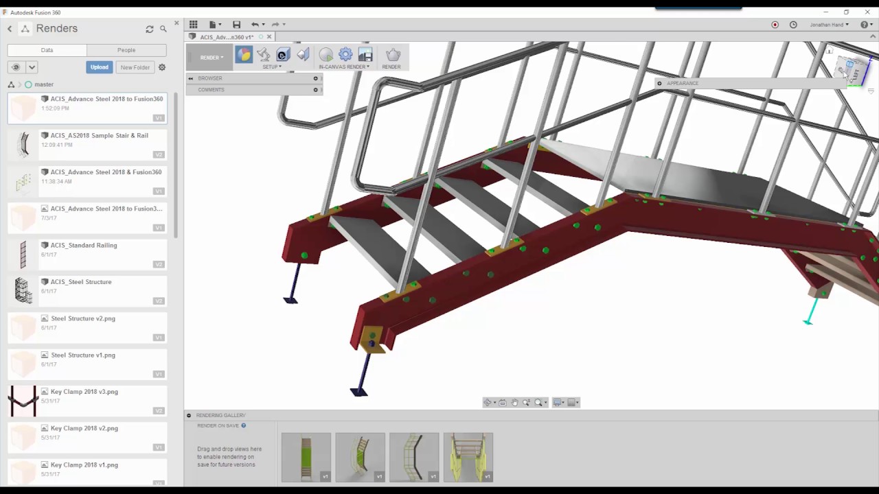 Creating Advance Steel Renders with Fusion360 - YouTube