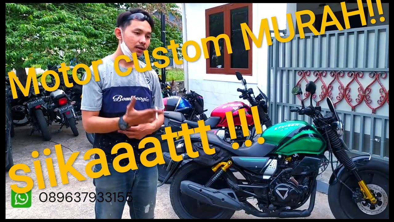 Motor custom Murah meriah start 6,5 juta sikatt - YouTube