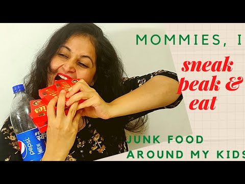 How to eat junk food in front of kids | funny mom video
