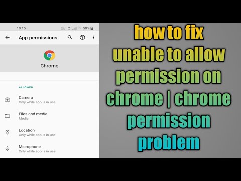 how to fix unable to allow permission on chrome | chrome permission ...