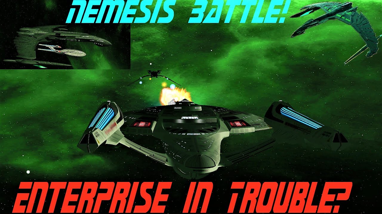 NEMESIS BATTLE! - USS Enterprise E DISCOVERS THE Reman Scimitar - YouTube