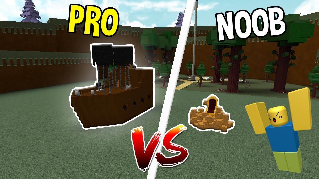 Pro VS Noob | Build A Boat For Treasure ROBLOX - YouTube