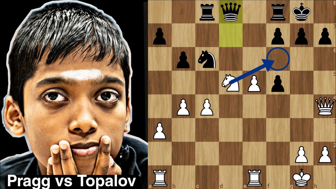Unbelievable Knight Sac by Pragg | Pragg vs Topalov | 2020 Gibraltar ...