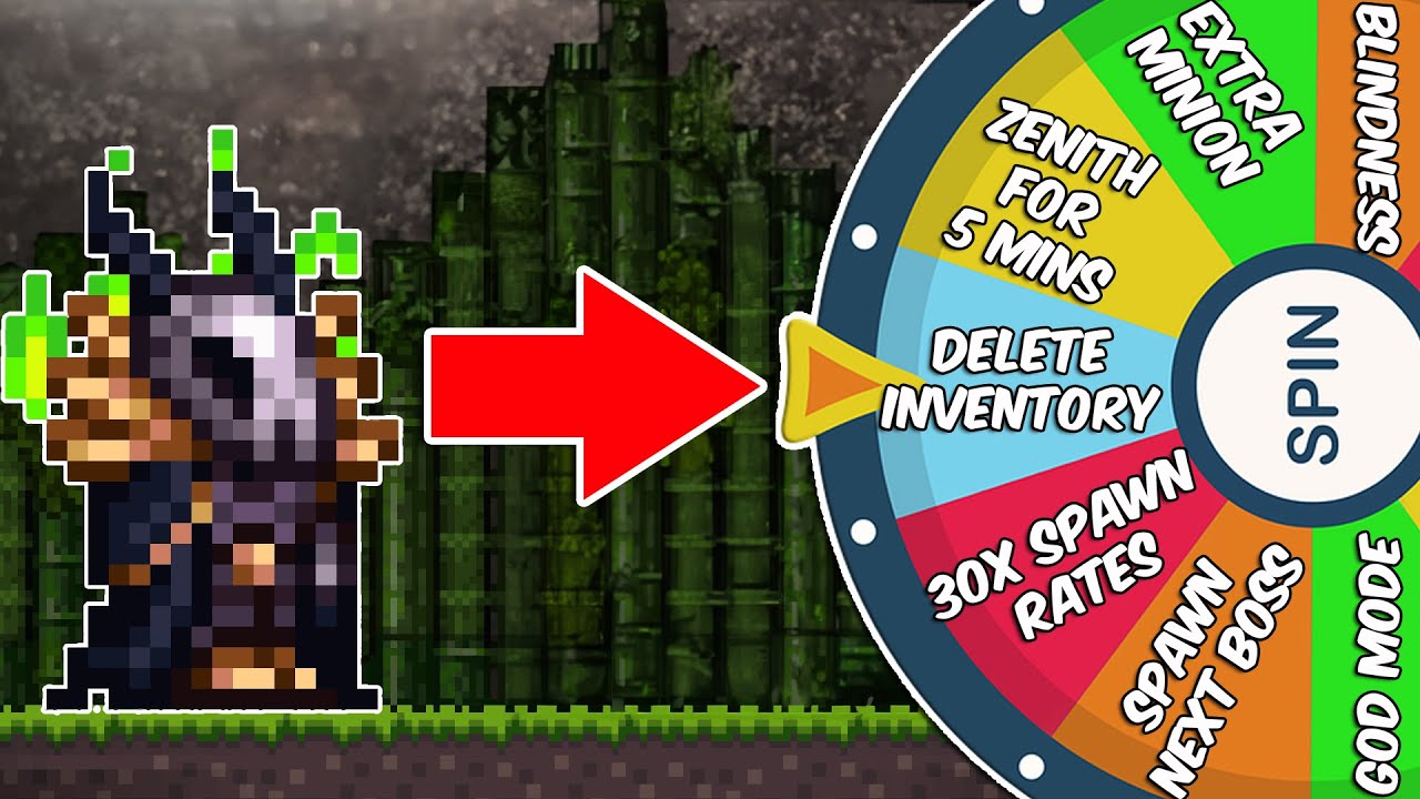 Terraria, But I Spin A Wheel Every Five Minutes... - YouTube