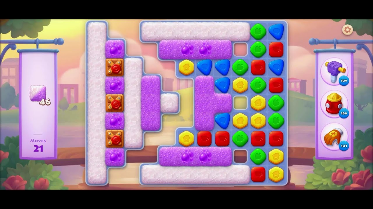 TOWNSHIP Colorful Puzzle Match -3 game level # 2032 - YouTube