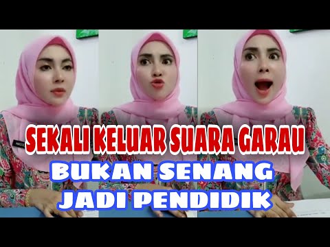 Cikgu Cantik Ini Tiba-tiba Bertukar Suara Macam Sajat, Gelagat Lucunya Tarik Perhatian Warganet