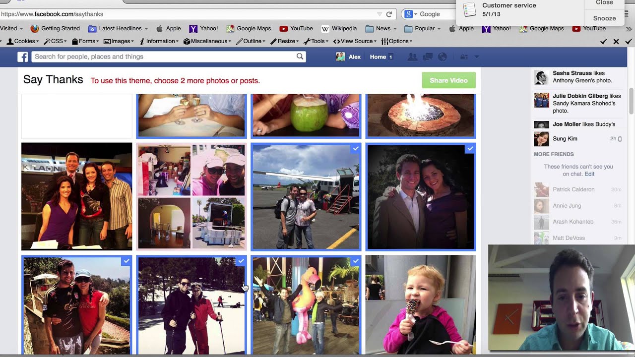 How To Say Thanks With A Facebook "Say Thanks" Video - YouTube
