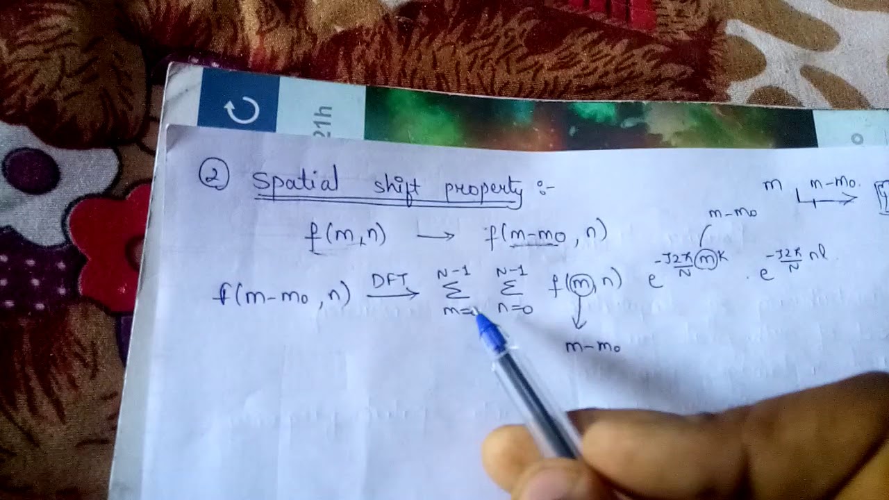 Properties Of 2D DFT Part 1 YouTube Properties Of 2D DFT Part 1 YouTube