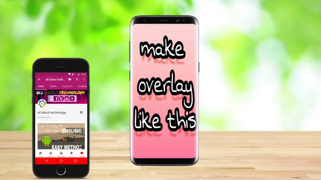 How To Make Phone Overlay For YouTube Video In Android Device simple How To Make Phone Overlay For YouTube Video In Android Device simple