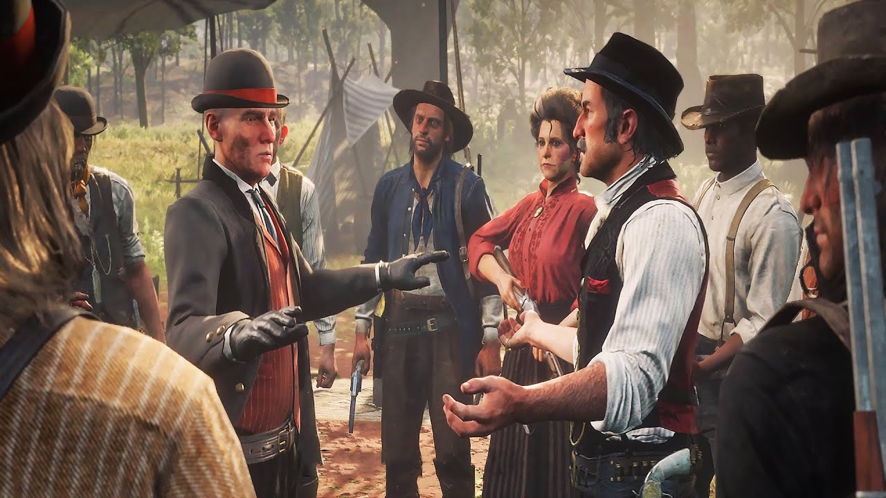 Agent Milton & Ross Enter Dutch Gangs Camp - Red Dead Redemption 2 ...