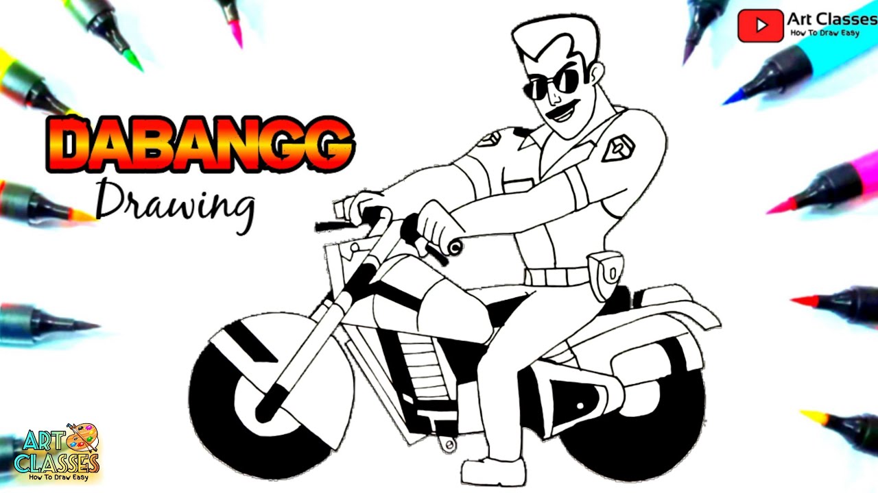 #How #To #Draw #Dabangg #CartoonDrawing #Drawing #Chulbul #Pandey New # ...