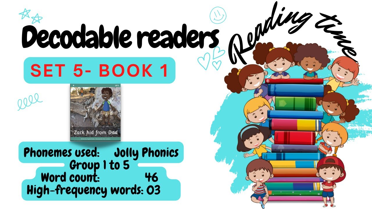 Decodable Readers\Guided Readers Set 5- Book 1/ Jolly Phonics Group 1 ...