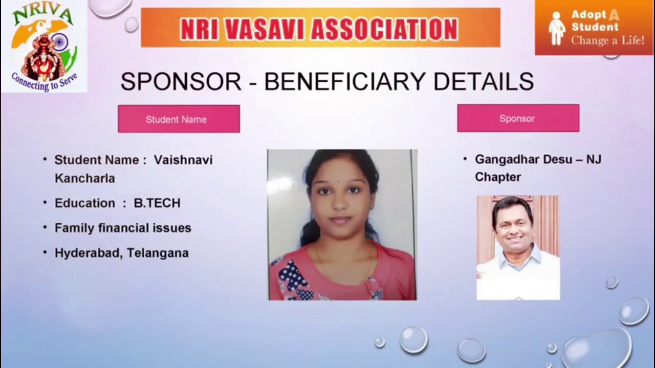 Adopt A Student Program - YouTube