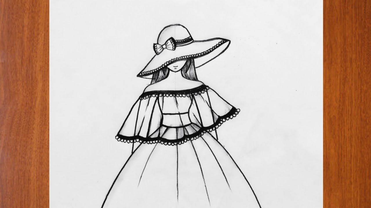 How to draw a girl ||girl drawing simple 🥰 - YouTube