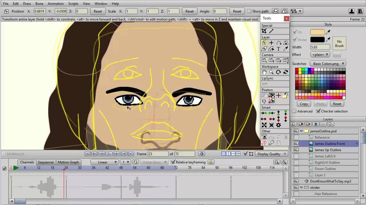 Head Turns - Realistic Head Turns in Anime Studio - YouTube