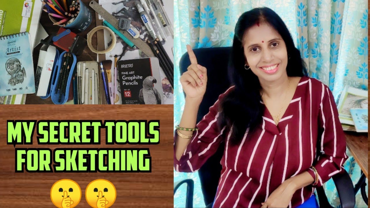 😲My Secret Tools| स्केचिंग की शुरुआत कैसे करें | tools are used in ...