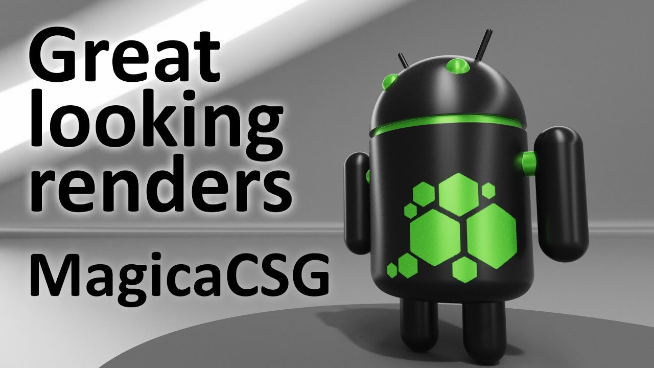 MagicaCSG Beginner Tutorial - Create an Android Mascot in 3D (part 2 ...