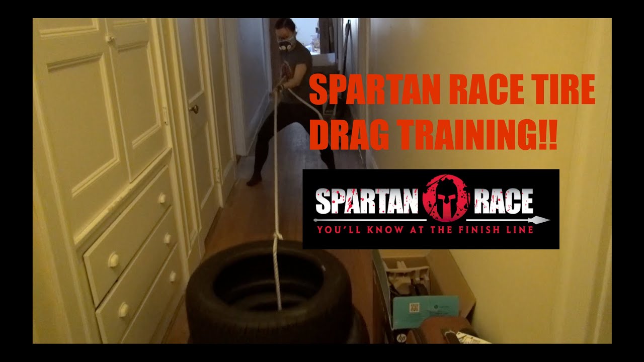 SPARTAN RACE strength training - Tire Drag - YouTube