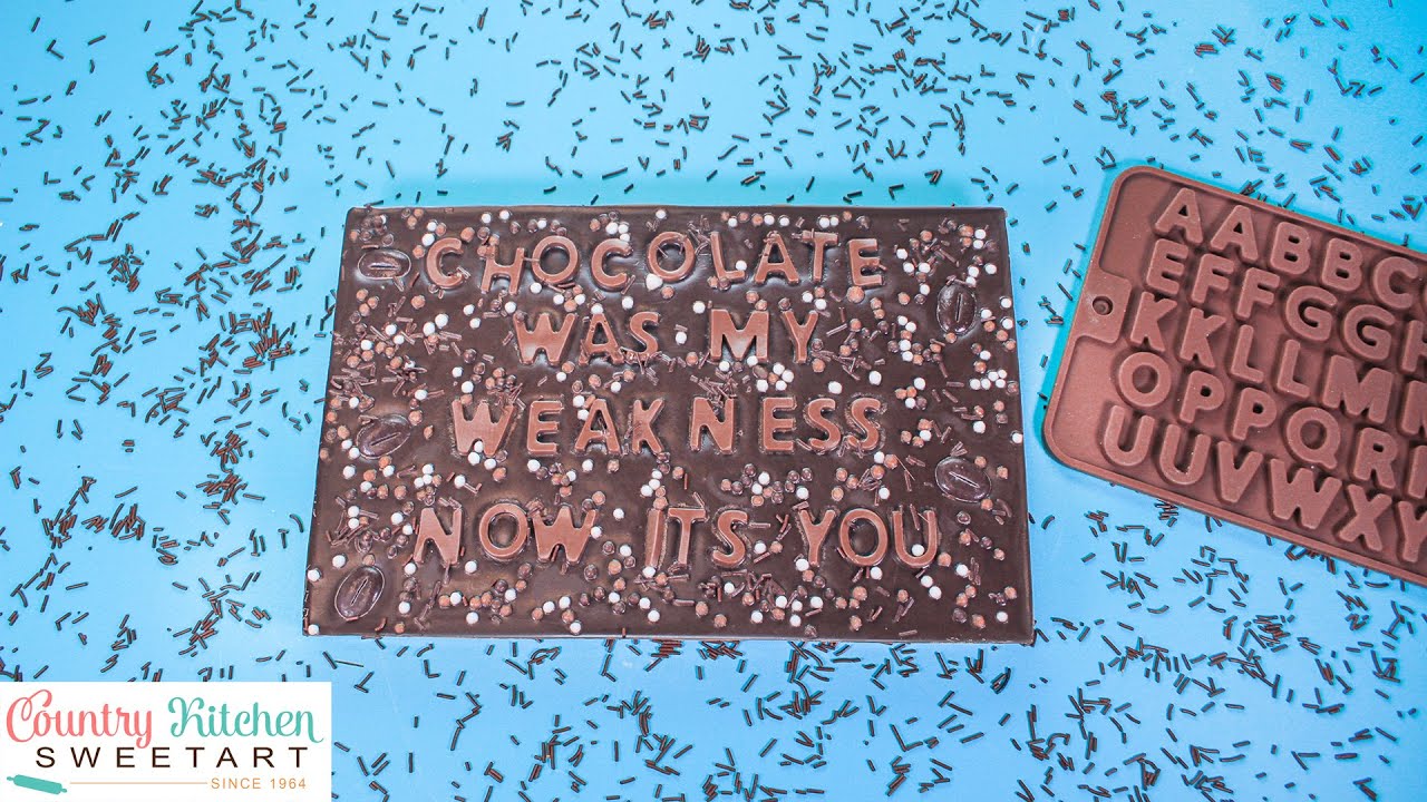 How to Make a Conversation Chocolate Bar - YouTube