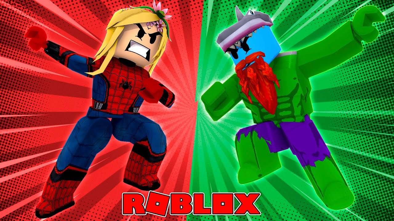 LITTLE KELLY VS SHARKY, THE HULK TAKES ON SPIDERMAN !! Sharky Roblox ...