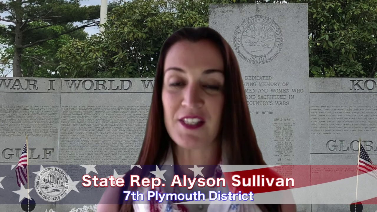 State Rep. Alyson Sullivan Memorial Day 2020 Message - YouTube