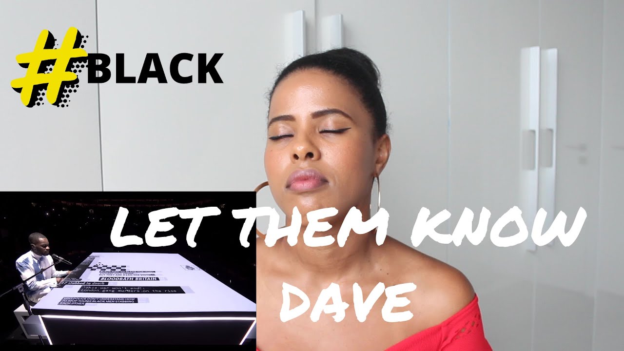 Dave - Black (Live at The BRITs 2020) REACTION!!! - YouTube