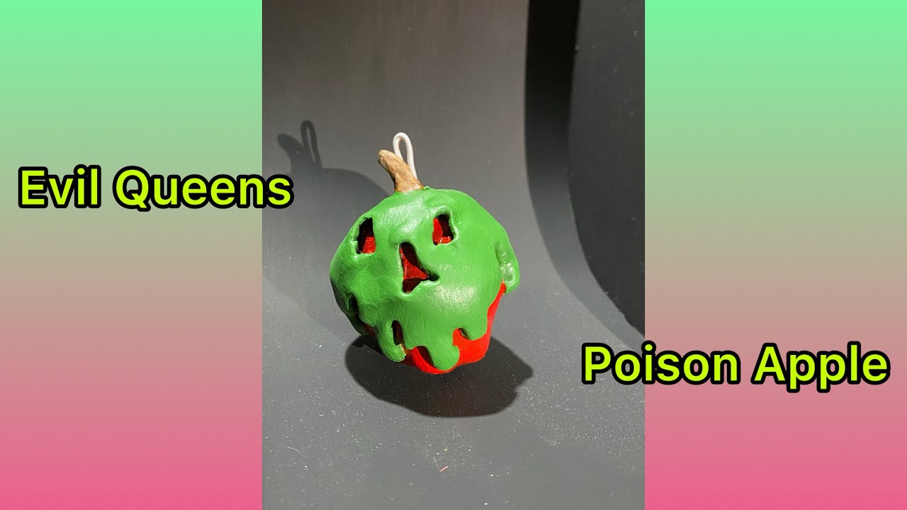 Evil Queens Poison Apple Sculpted in Polymer Clay - YouTube
