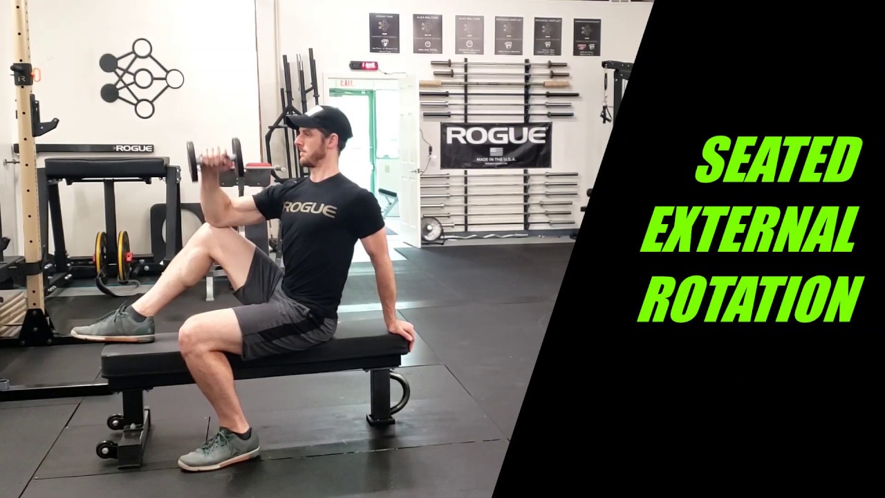 Seated External Rotation | Exercise Technique - YouTube