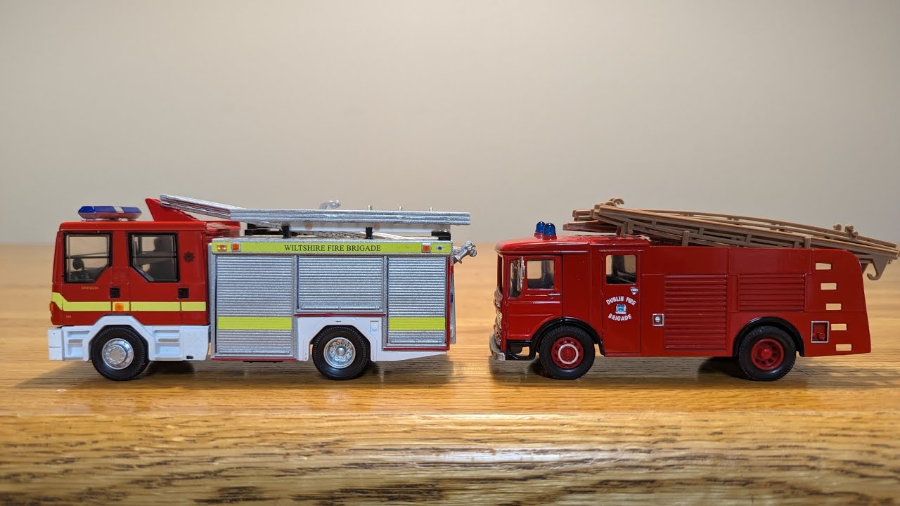 Fire Brigade Models Dennis Sabre & Corgi AEC water tender fire engines ...