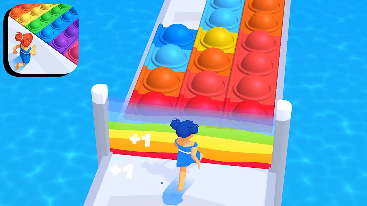 Pop It Run - All Levels Gameplay Android,ios (Levels 42-46) - YouTube