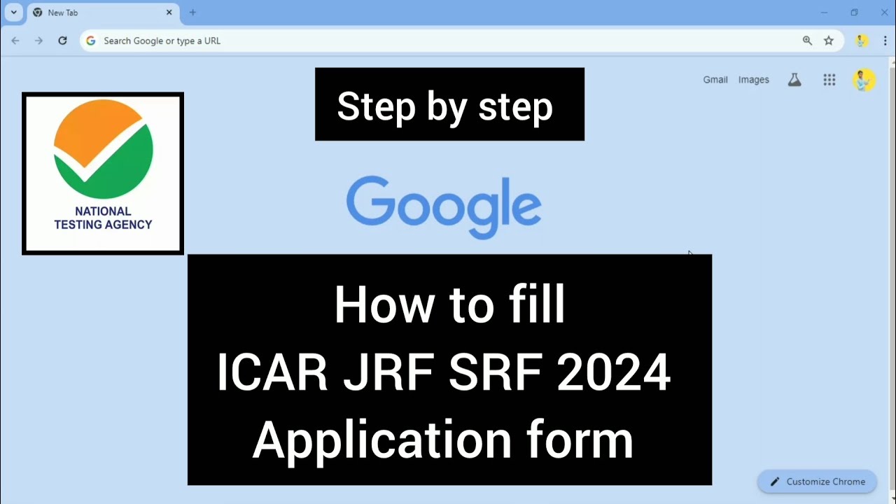 ICAR JRF SRF 2024 Application form // How to fill ICAR JRF 2024 ...