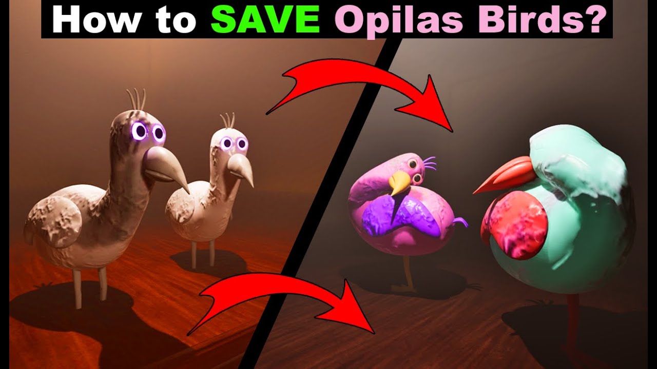 How to SAVE Opilas Birds? How TRANSFORM THEM BACK?! (Garten of Banban 7 ...
