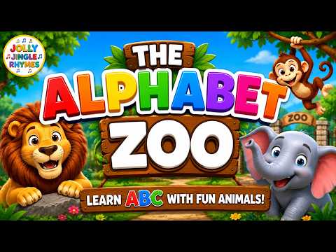 🦁 The Alphabet Zoo | ABC Song for Kids | Learn Letters with Fun Animals | Jolly Jingle Rhymes