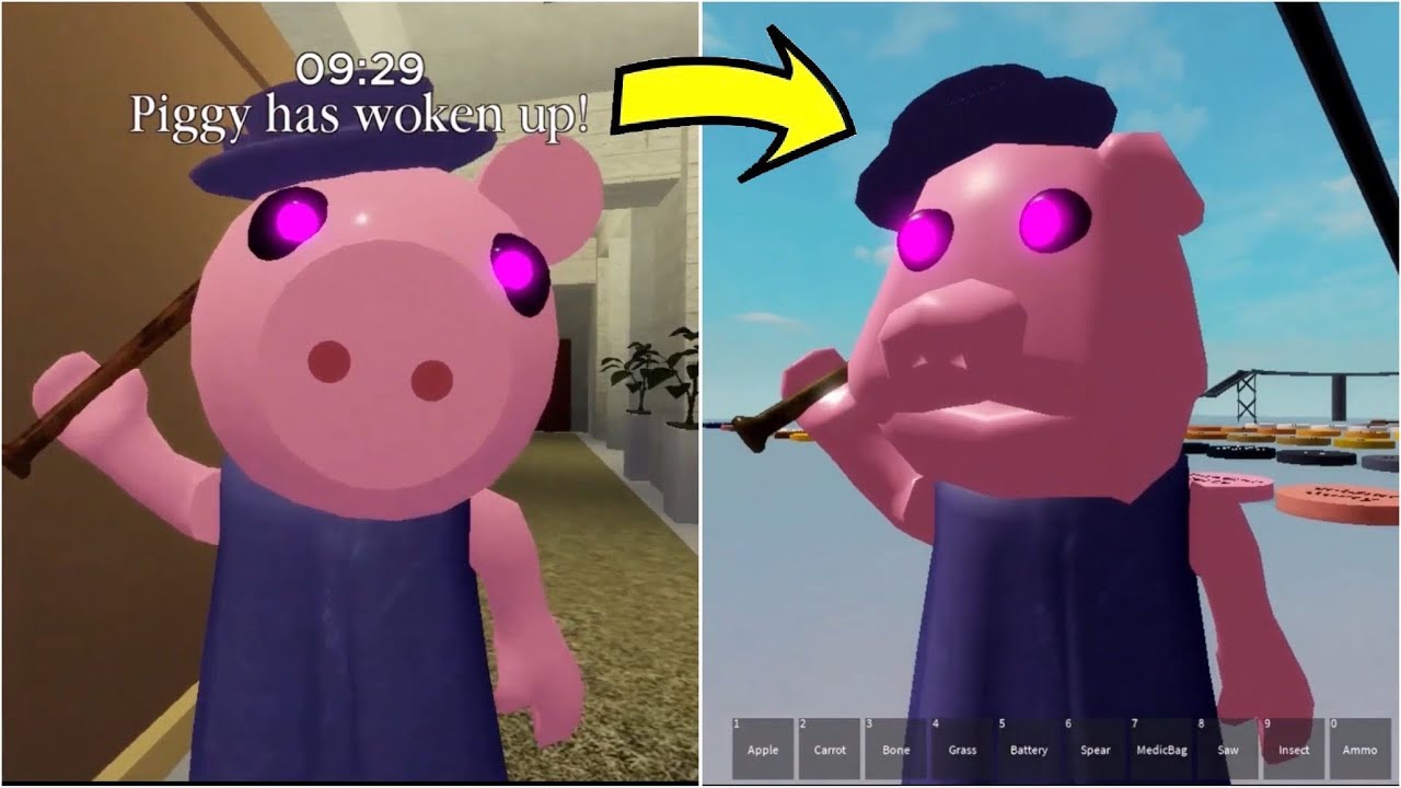 Original Piggy vs Gurty Jumpscares - YouTube