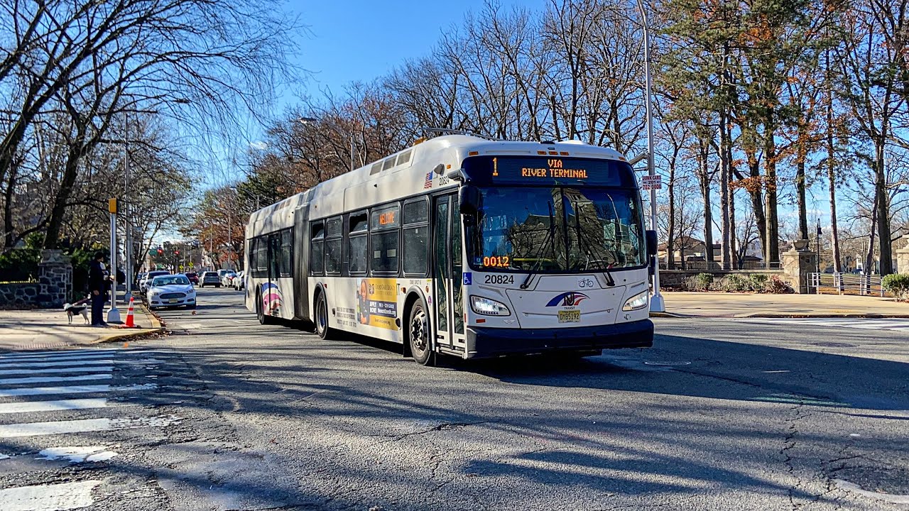 New Jersey Transit 2020 New Flyer XD60 20824 on Route 1 - YouTube